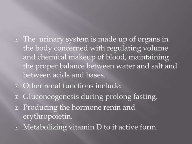 Urinary system abbreviations | PPTX