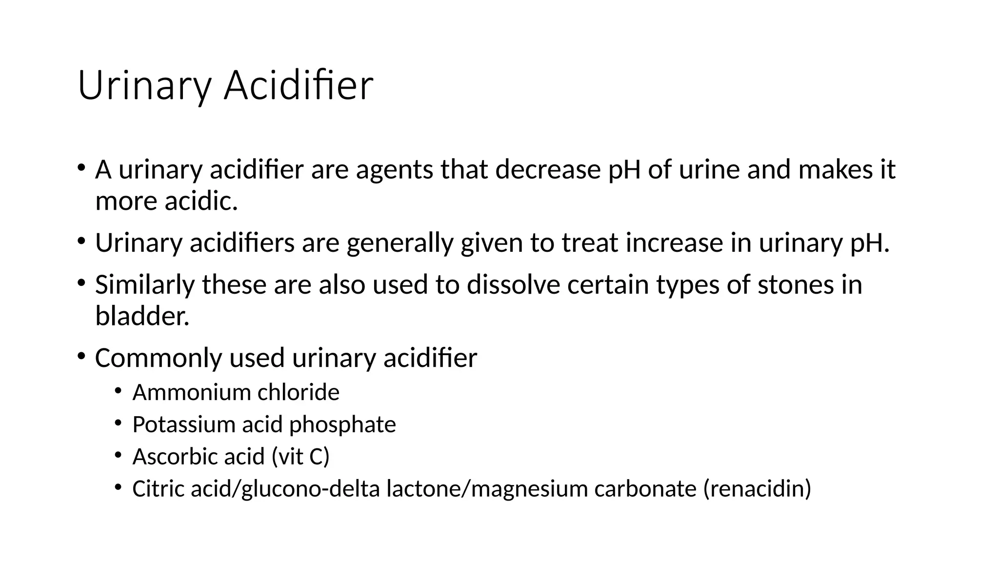 medicine urinary system acidifier&alkalizer.pptx