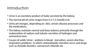 medicine urinary system acidifier&alkalizer.pptx