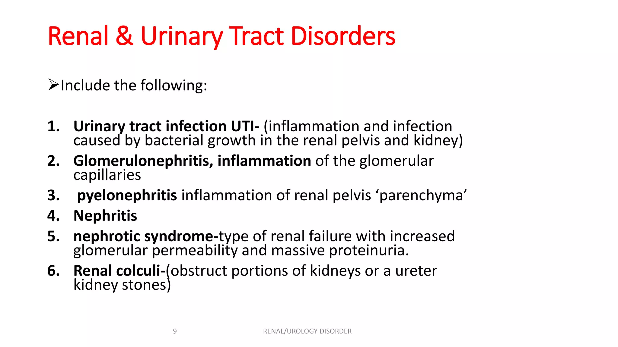 Urinary system disorder | PPTX