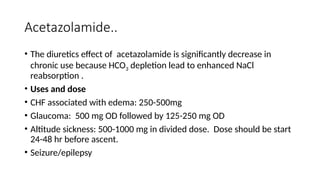 Urinary system diuretics for bsc nursing | PPTX