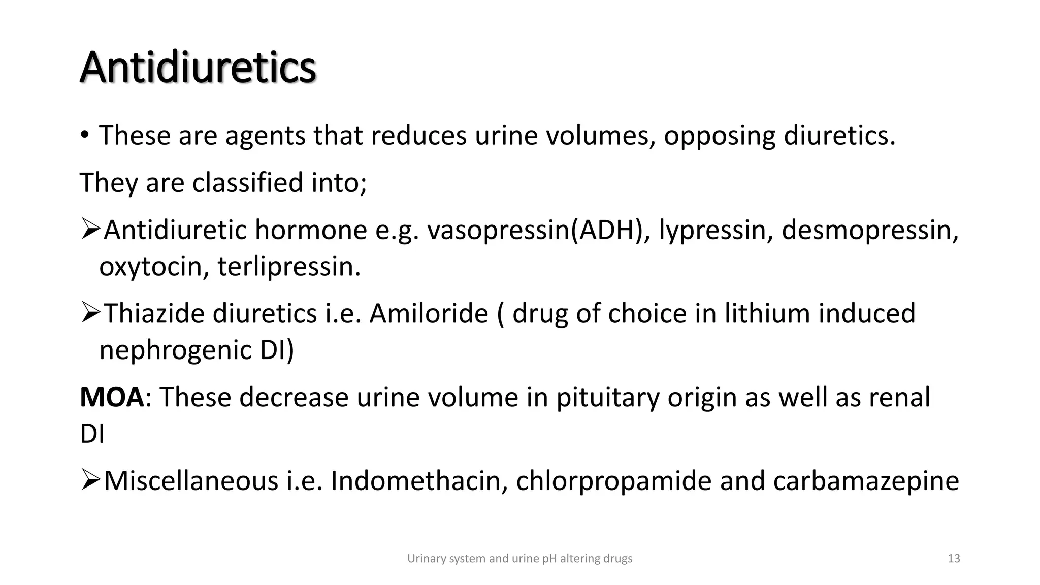 urinary system drugs and urine pH altering drugs-1.pptx