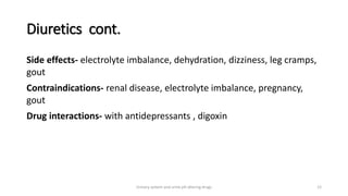 urinary system drugs and urine pH altering drugs-1.pptx