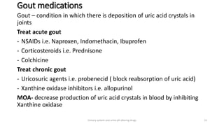 urinary system drugs and urine pH altering drugs-1.pptx
