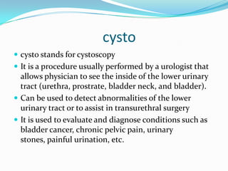 Urinary system medical term | PPTX