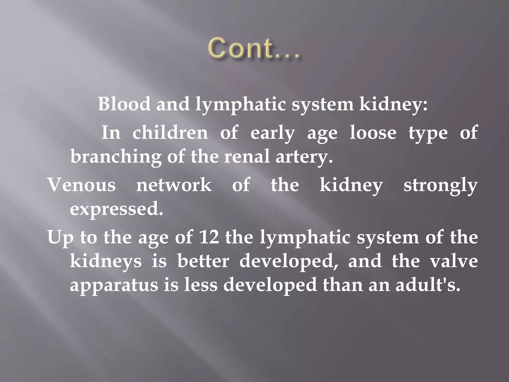 Urinary system of infants and children | PPTX