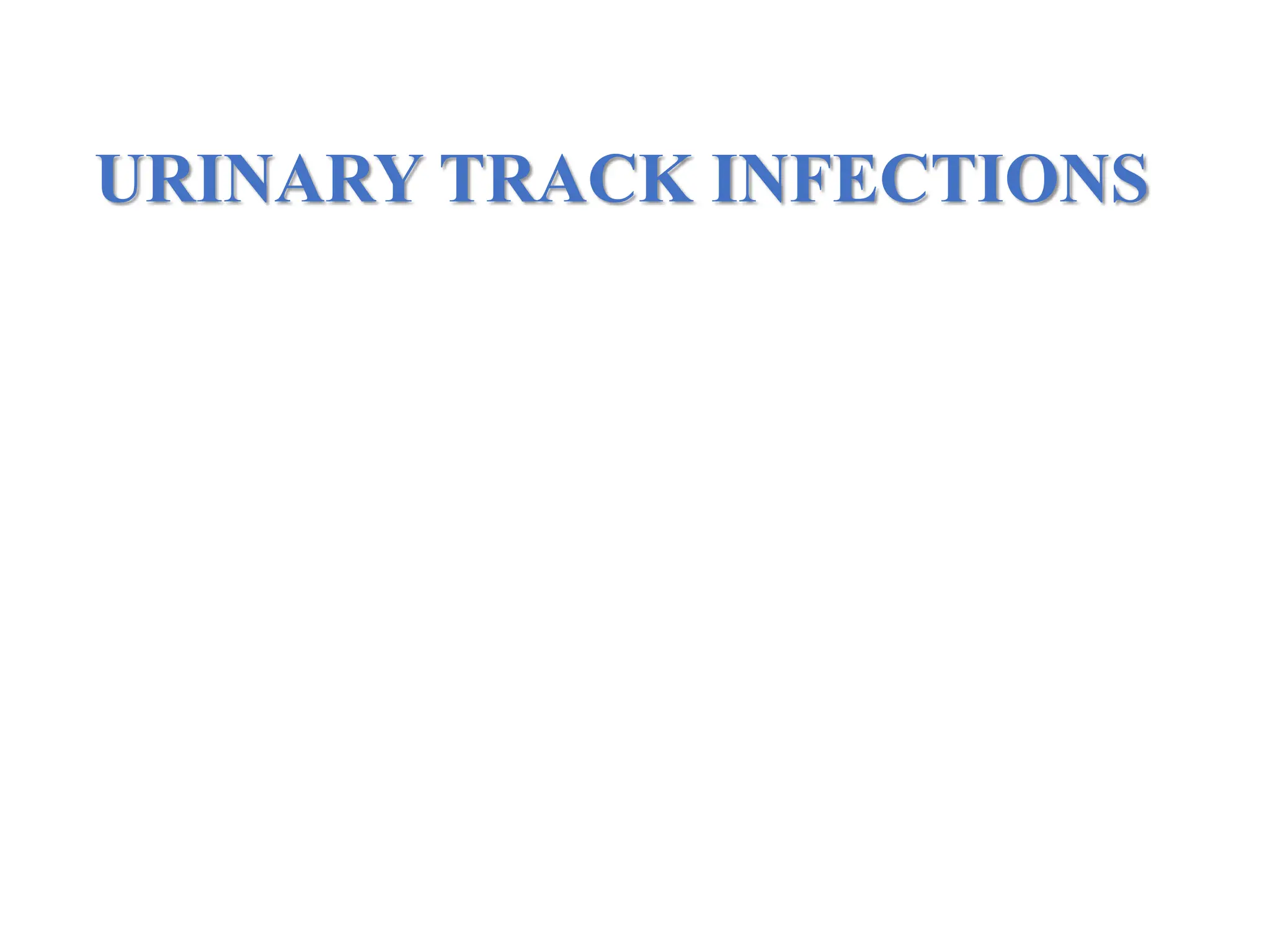 urinary track infection etiology ,cystitis,acute chronic pyelonephritis ...
