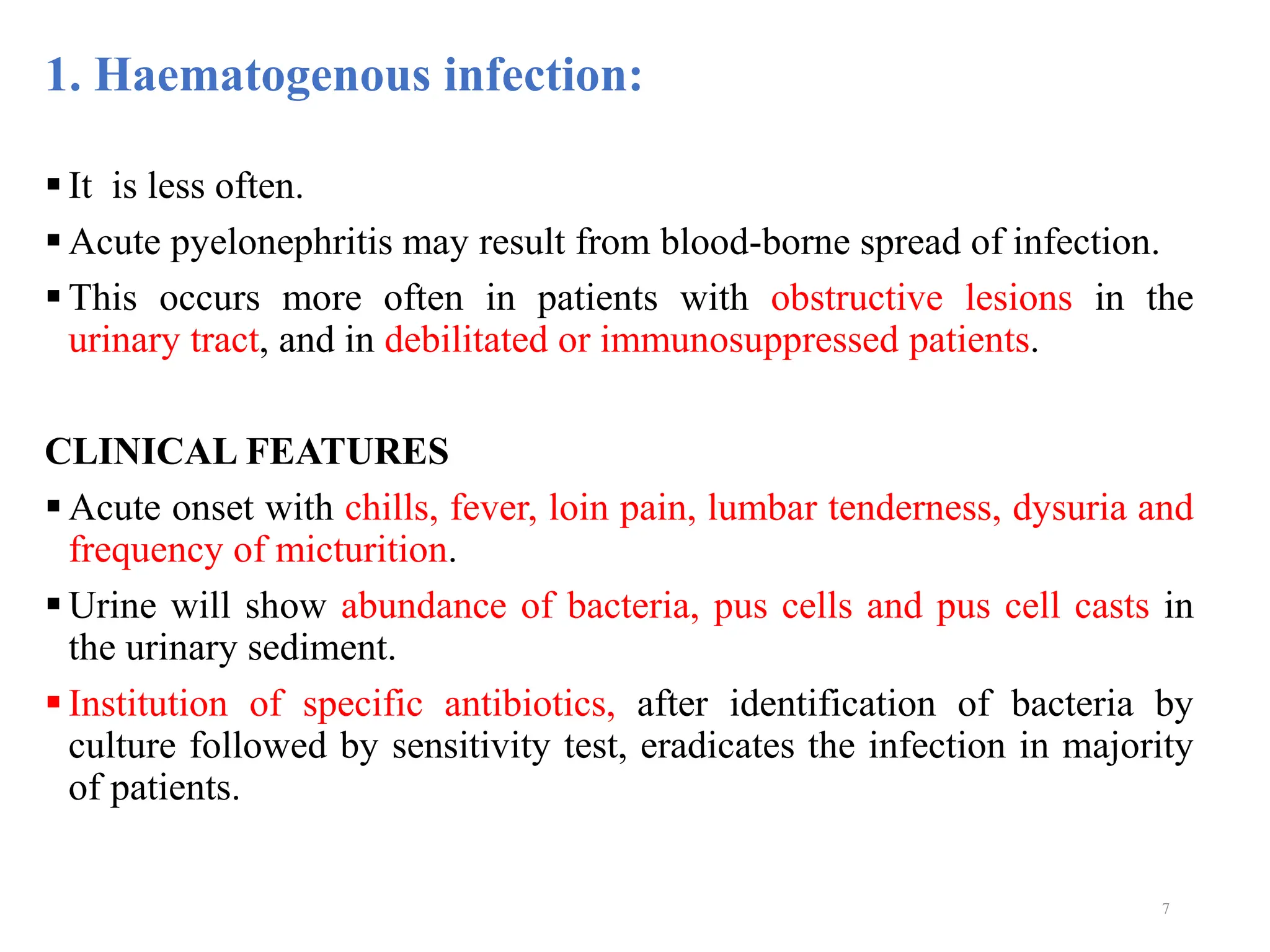 urinary track infection etiology ,cystitis,acute chronic pyelonephritis ...