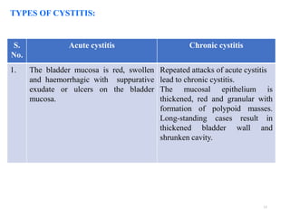 urinary track infection etiology ,cystitis,acute chronic pyelonephritis ...