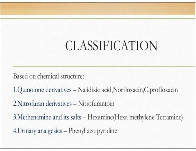 Urinary Tract Anti-infective Agents.pdf quinoline drugs | PDF ...