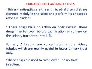 Urinary tract anti-infectives-Pharm.D 3 year.pptx