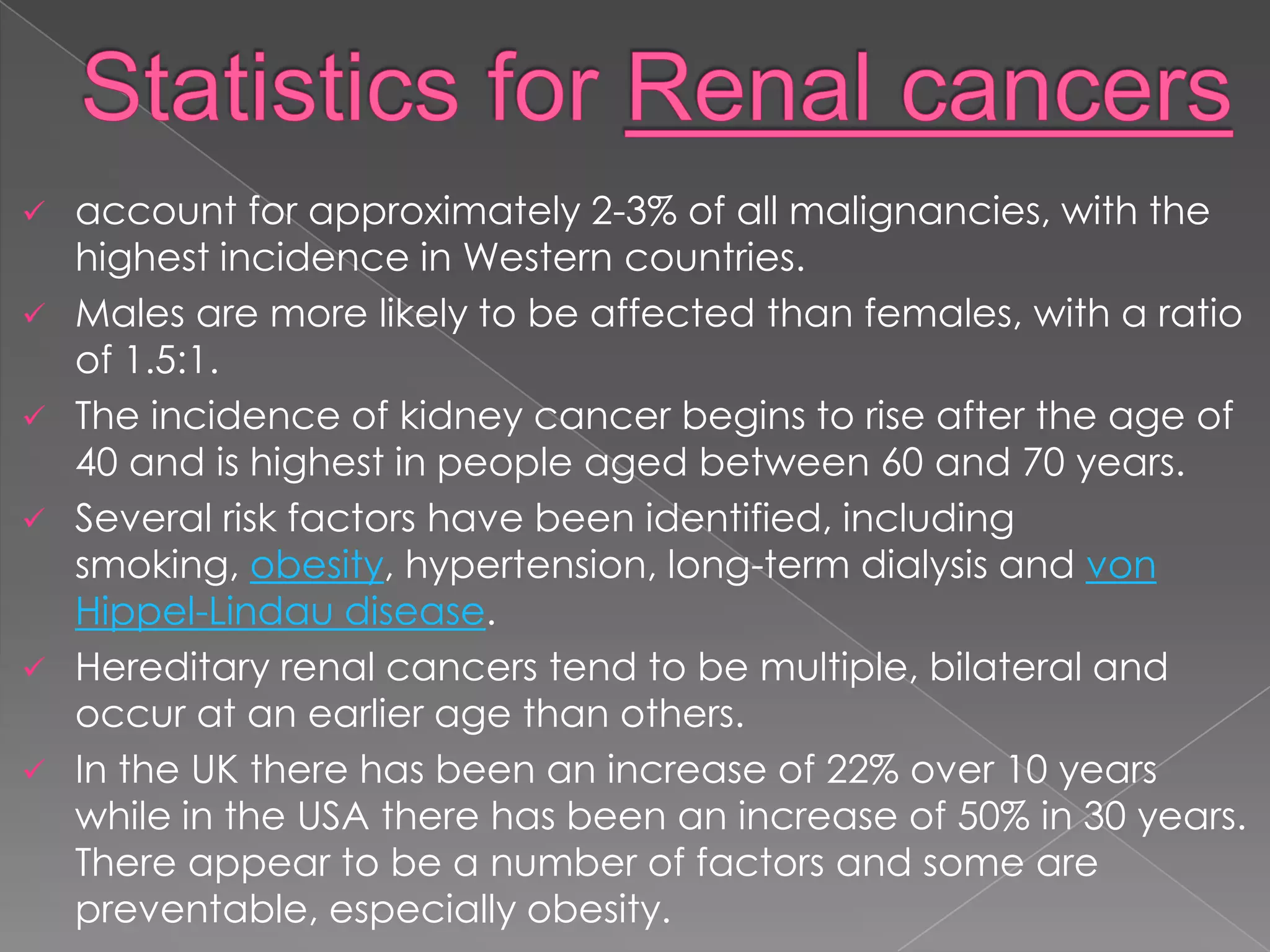 Urinary tract cancers overview | PPTX