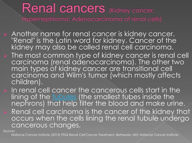 Urinary tract cancers overview | PPT