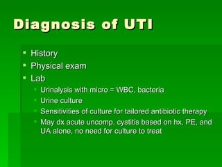 Urinary Tract Disorders | PPT