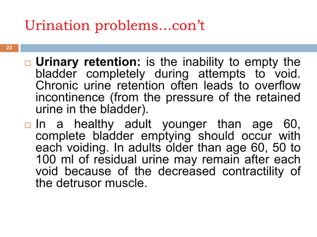 urinary tract disorders.pptx | Medical Health