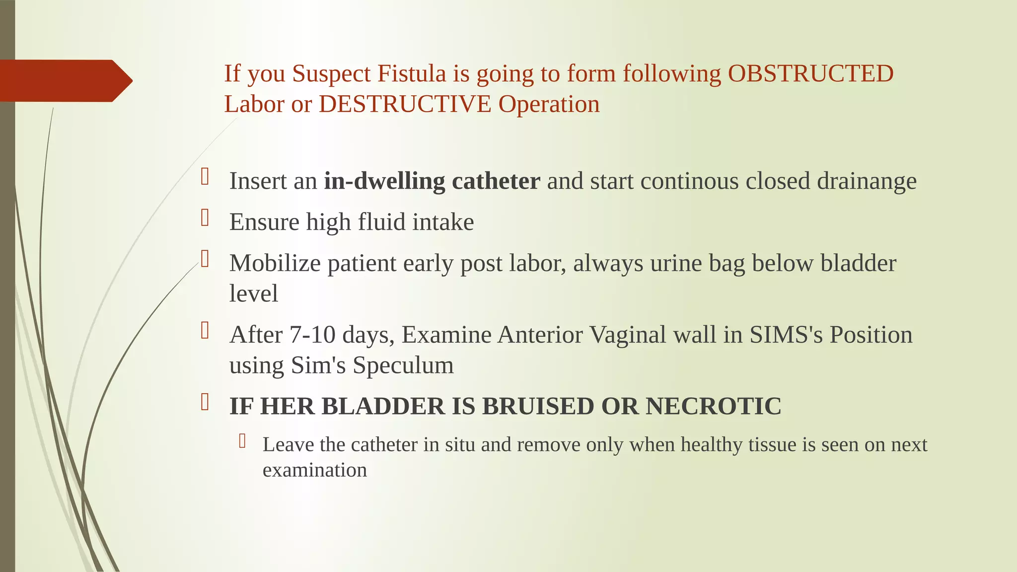 Urinary Tract Fistulas -(VVF) Etiology, Diagnosis, Management | PDF