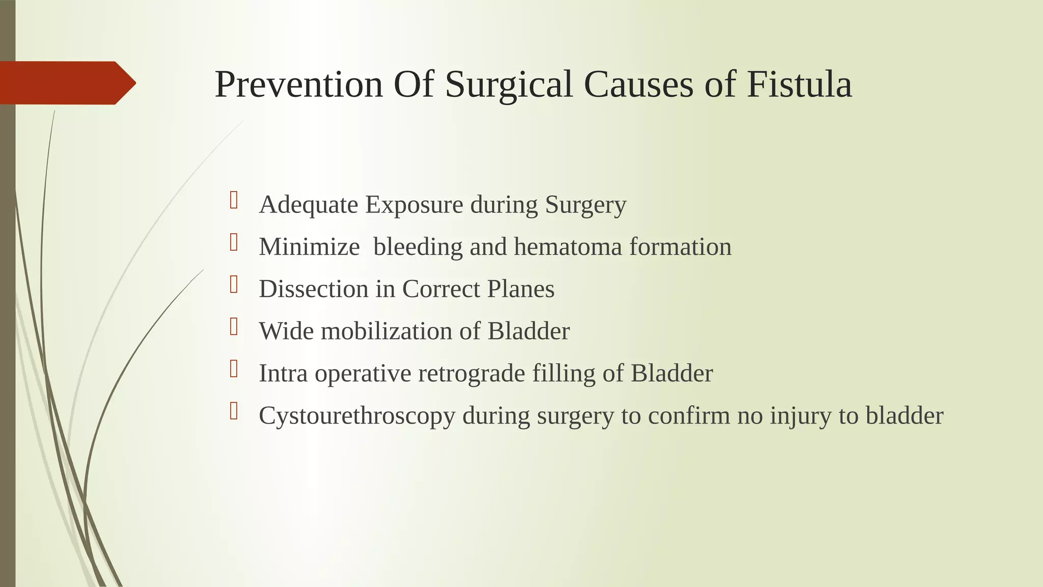 Urinary Tract Fistulas -(VVF) Etiology, Diagnosis, Management | PDF