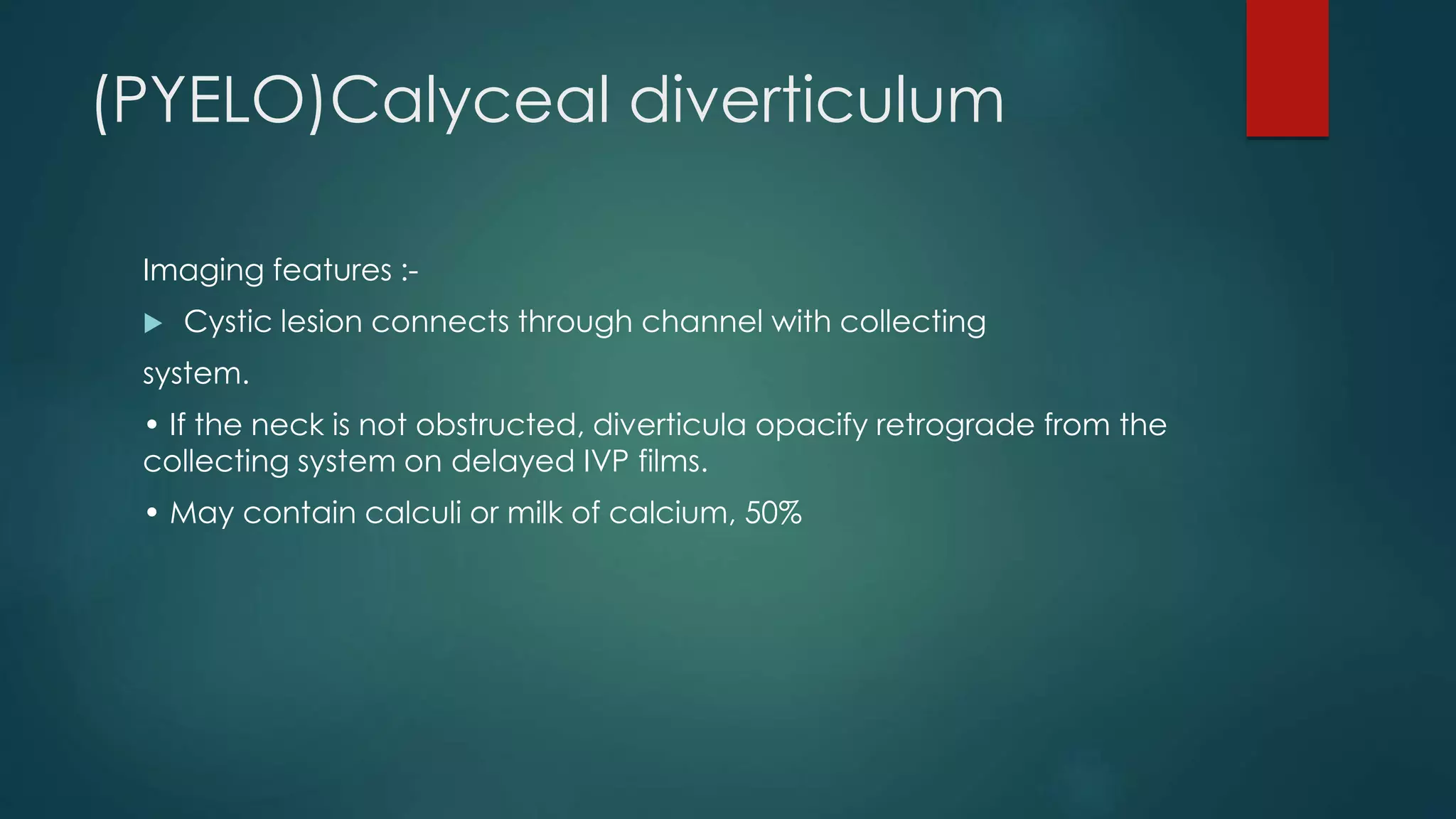 Urinary tract imaging and pathology | PPTX