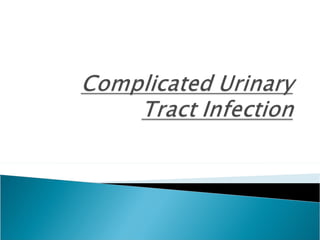 Urinary tract infection | PPT
