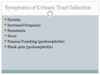 Urinary tract infection | PPT