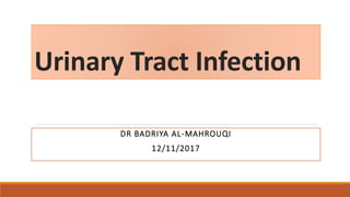 Urinary tract infection | PPTX