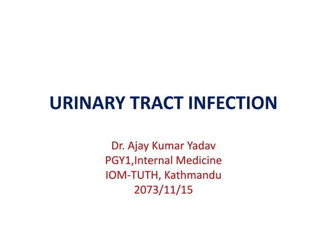 Urinary tract infection | PPTX