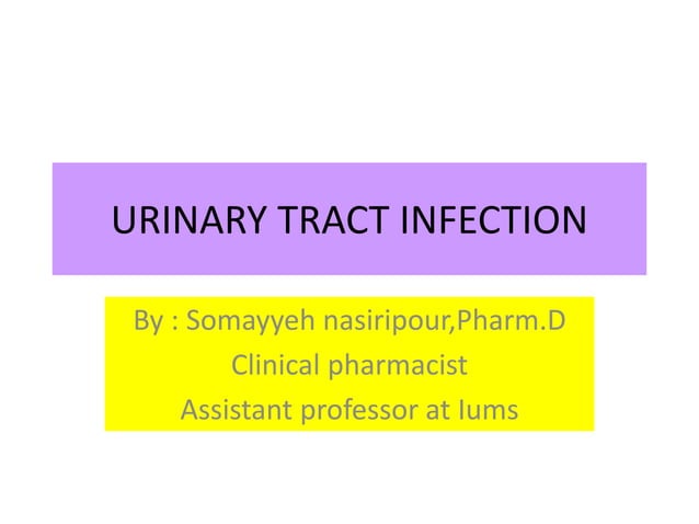 Urinary tract infection | PPT