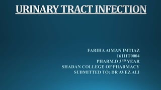 Urinary tract infection | PPTX
