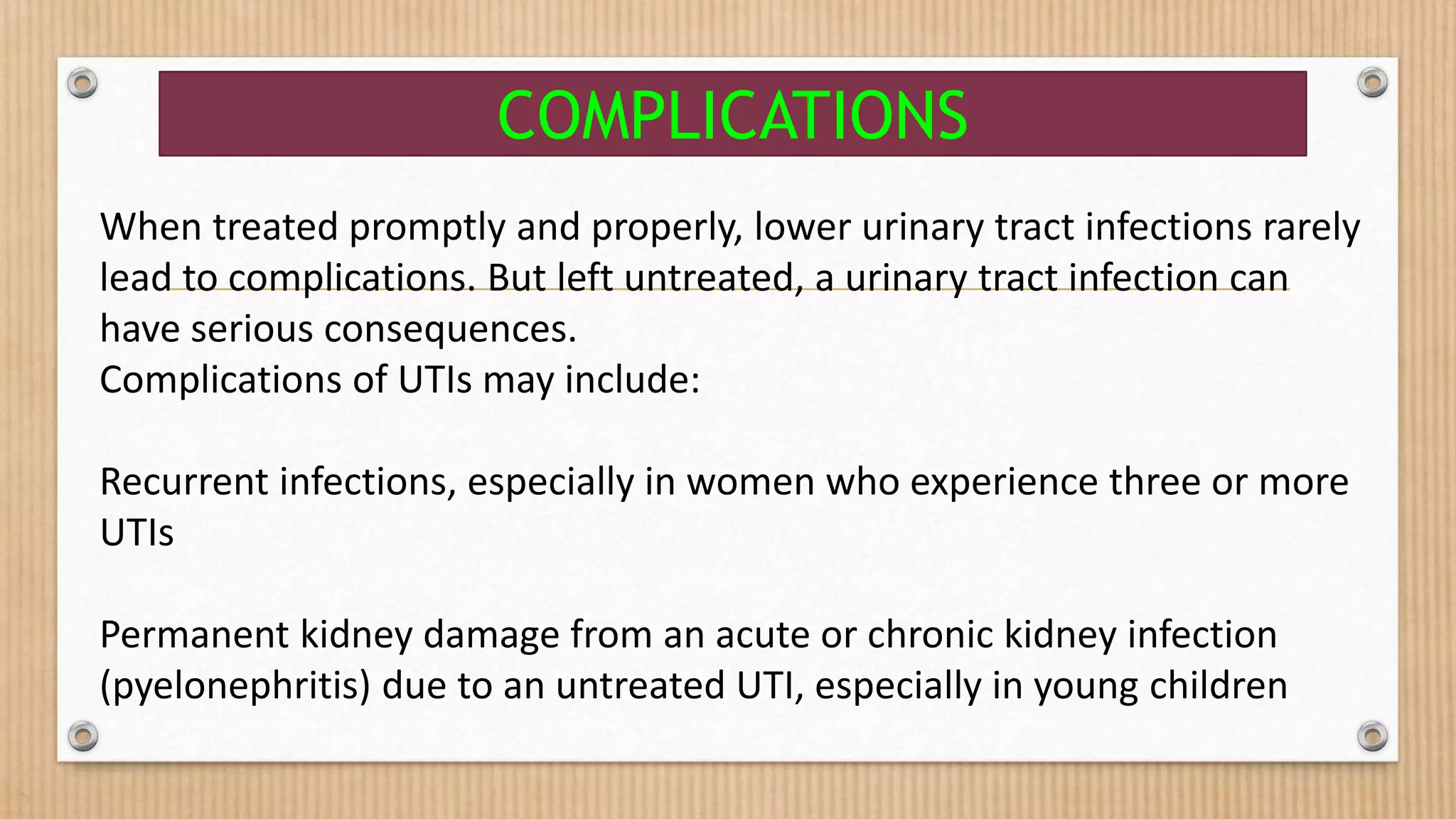 Urinary tract infection- a detailed medical study | PPTX