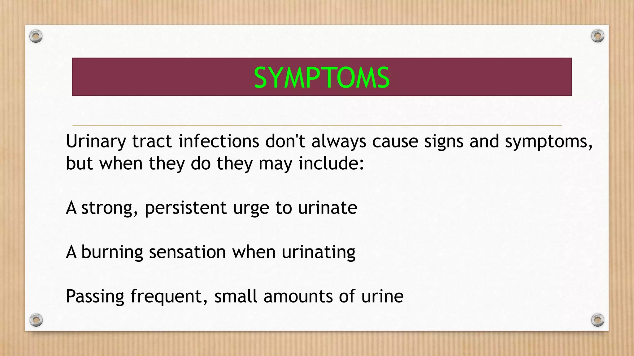 Urinary tract infection- a detailed medical study | PPTX