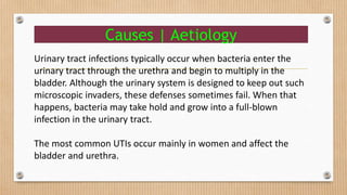 Urinary tract infection- a detailed medical study | PPTX