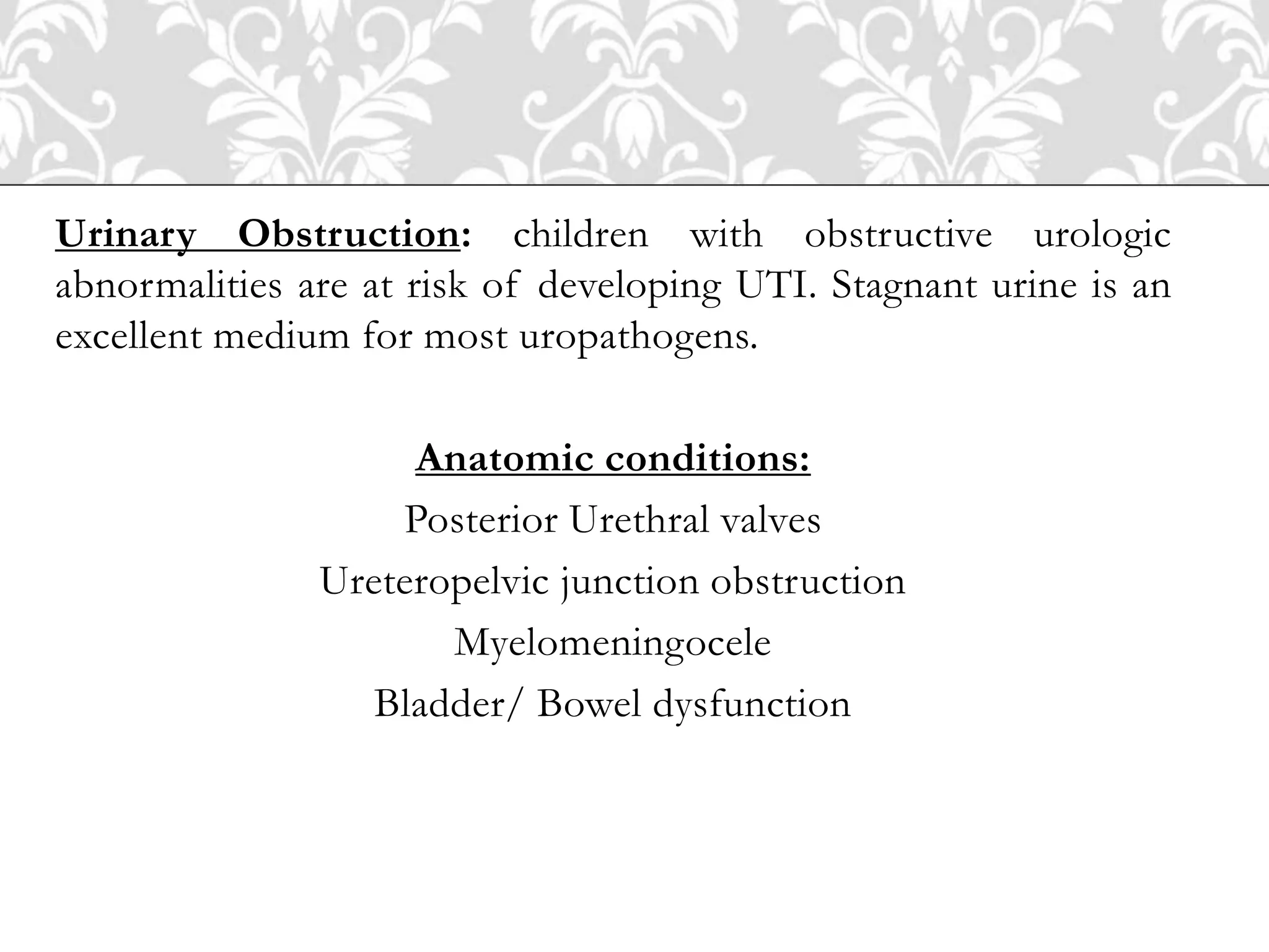 Urinary Tract Infection in Children | PPTX