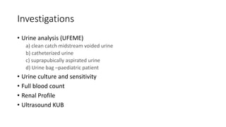 Urinary Tract Infection- for medical personnel | PDF