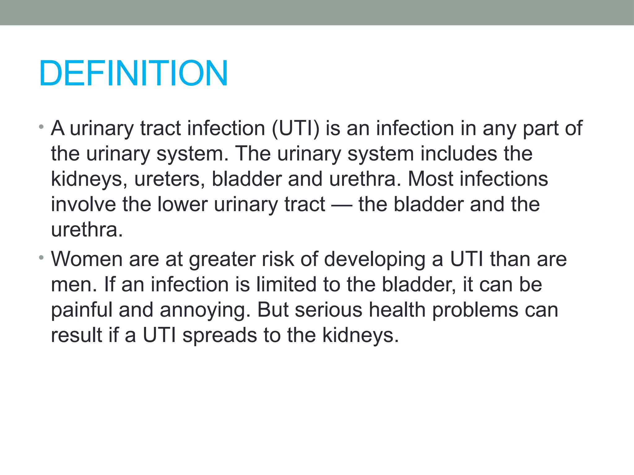 URINARY TRACT INFECTION and nursing management .pptx