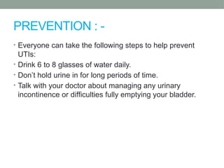 URINARY TRACT INFECTION and nursing management .pptx