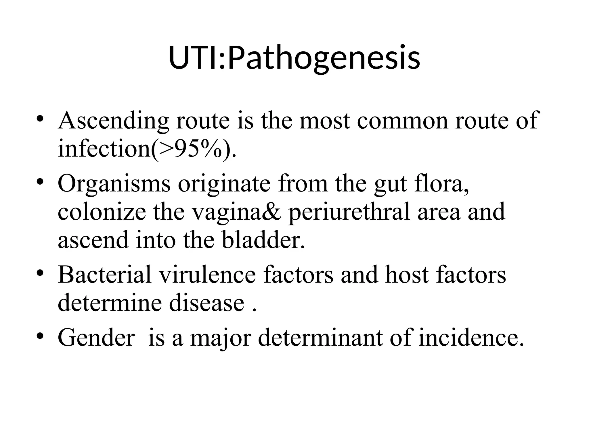 URINARY TRACT INFECTION.ppt pathological | PPT | Infectious Diseases ...