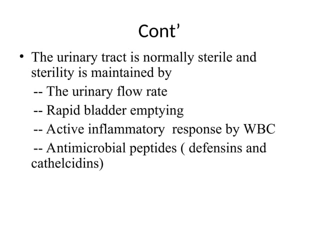 URINARY TRACT INFECTION.ppt pathological | PPT | Infectious Diseases ...