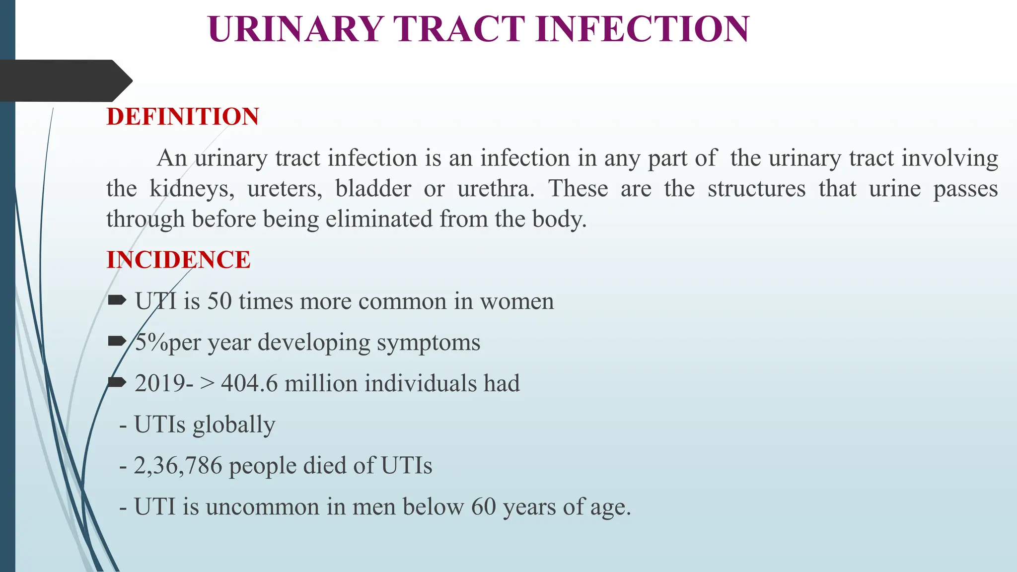 urinary tract infection for B.sC STUDENTS | PPTX