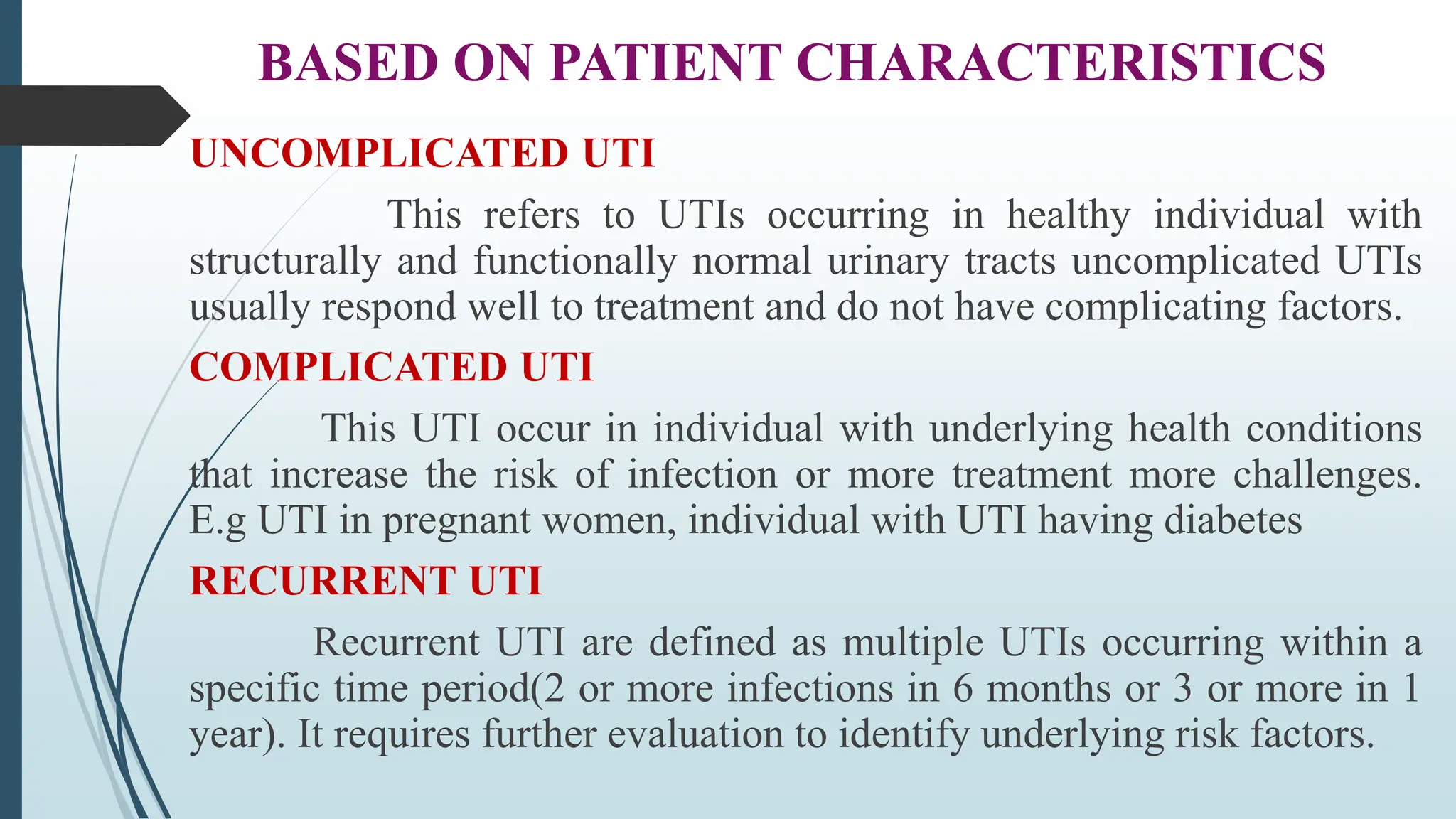 urinary tract infection for B.sC STUDENTS | PPTX