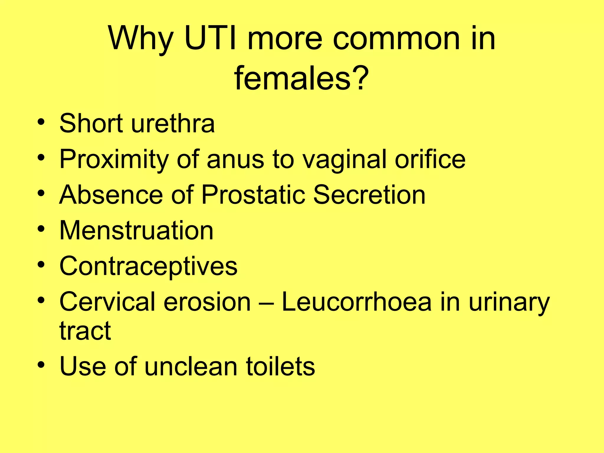 Urinary tract infection in females | PPT