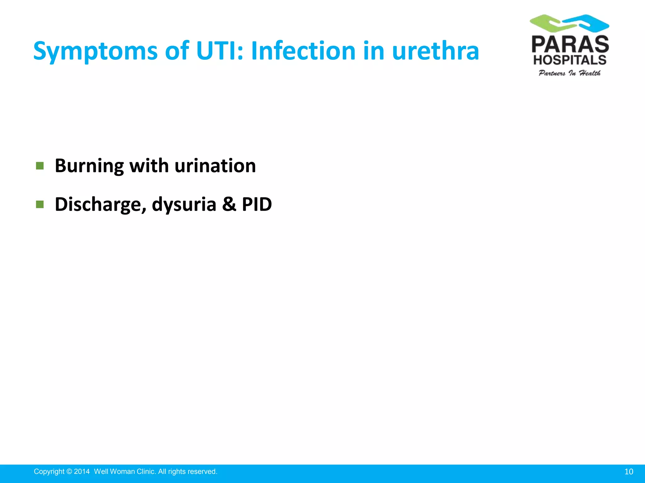 Urinary tract infection in females | PPTX