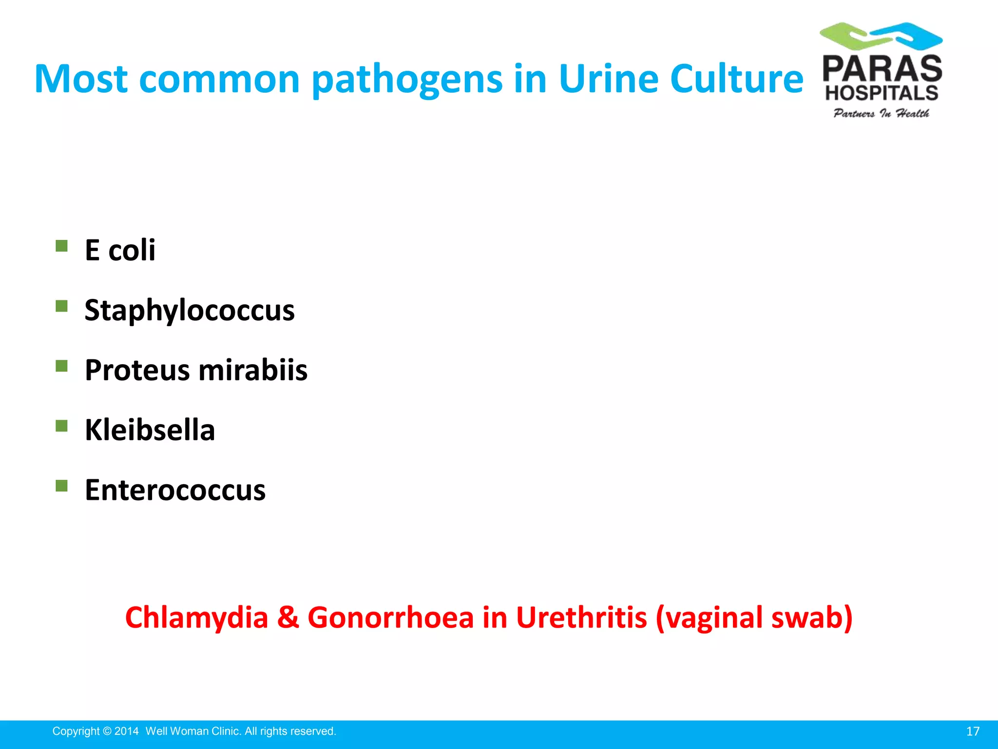 Urinary tract infection in females | PPTX