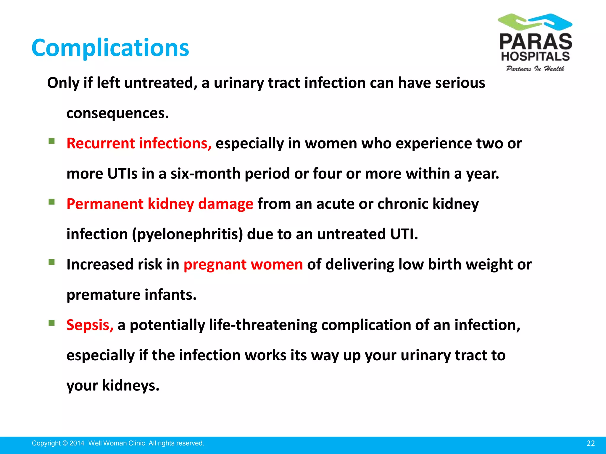 Urinary tract infection in females | PPTX