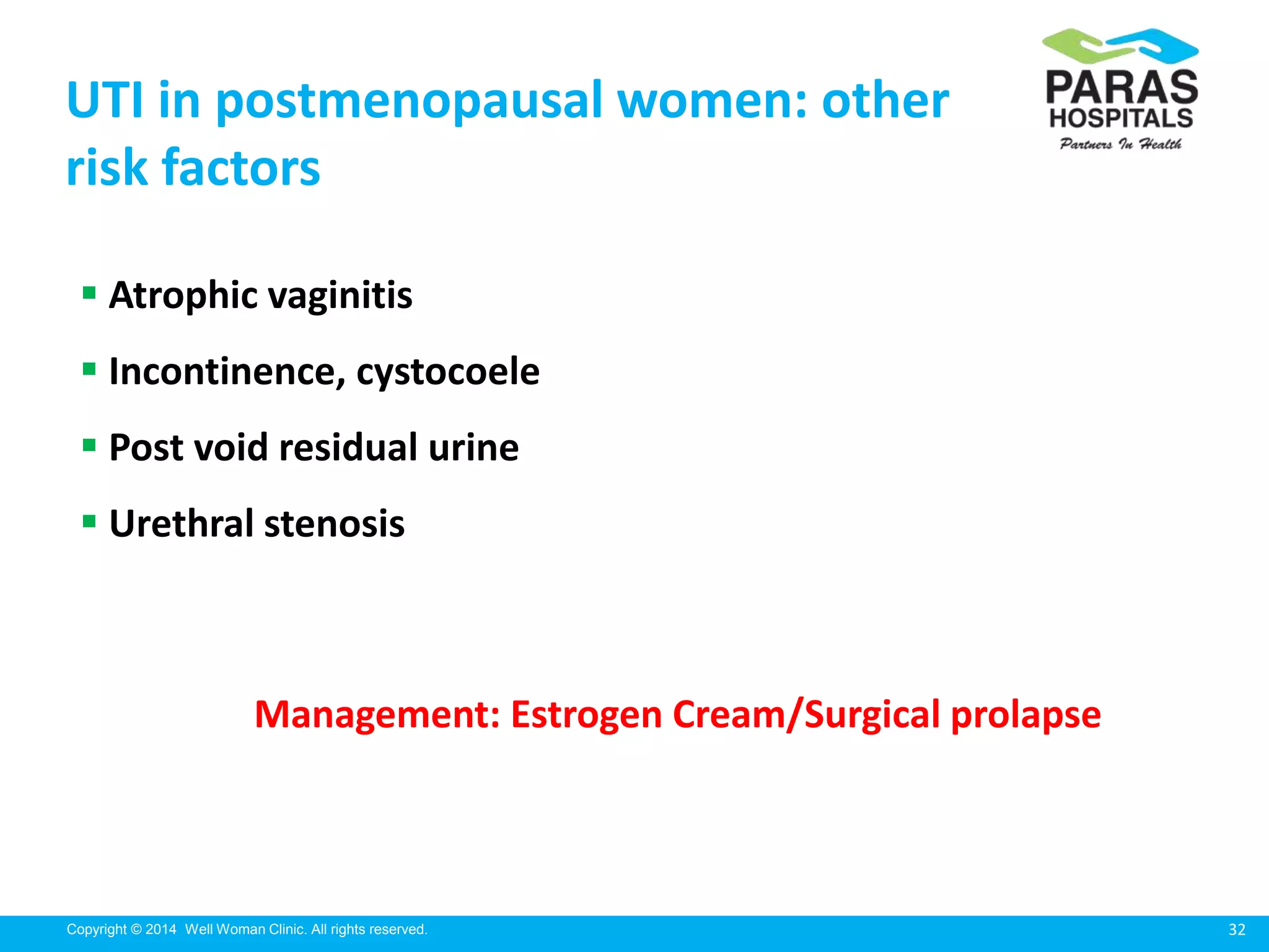 Urinary tract infection in females | PPTX