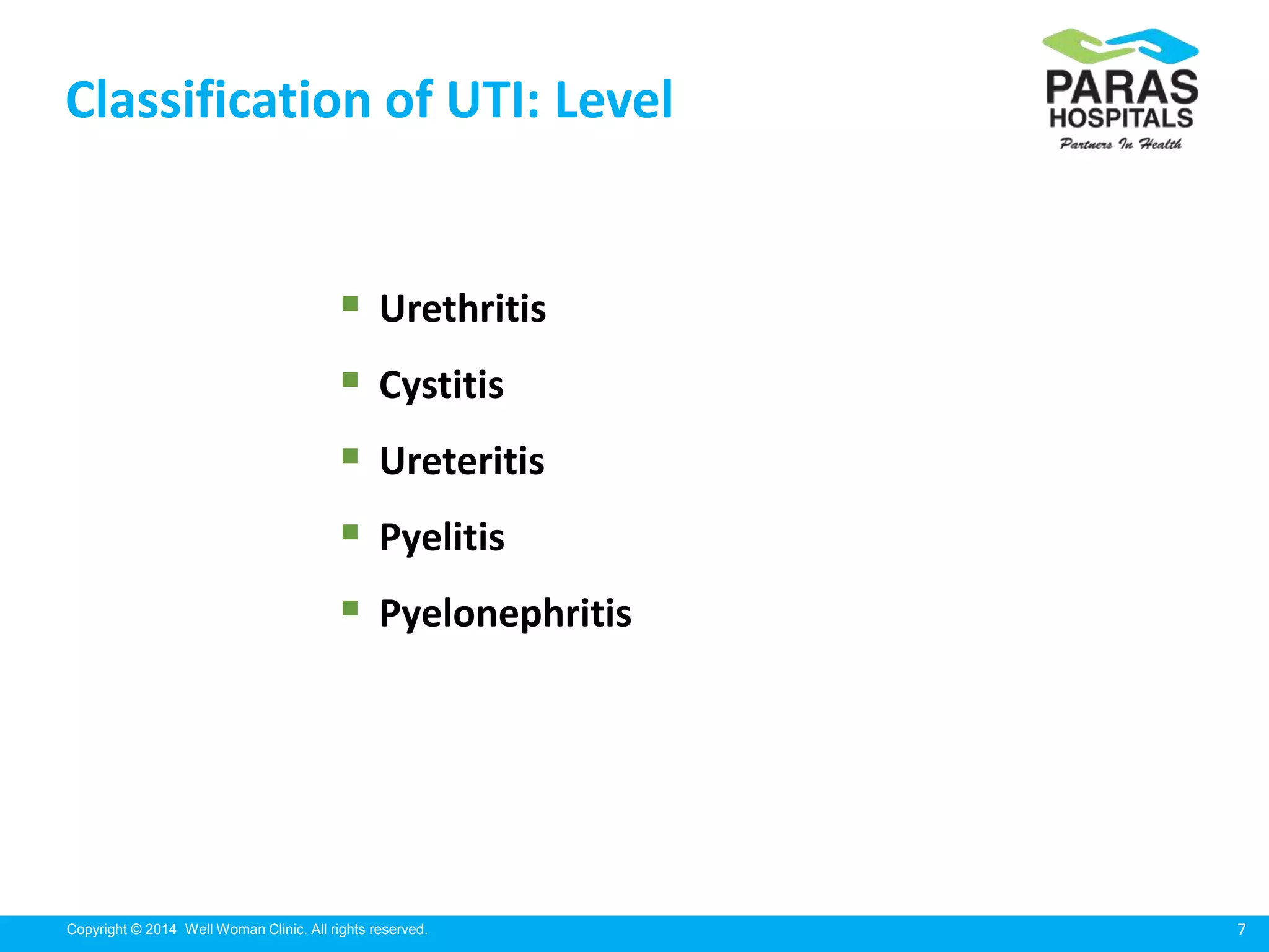 Urinary tract infection in females | PPTX