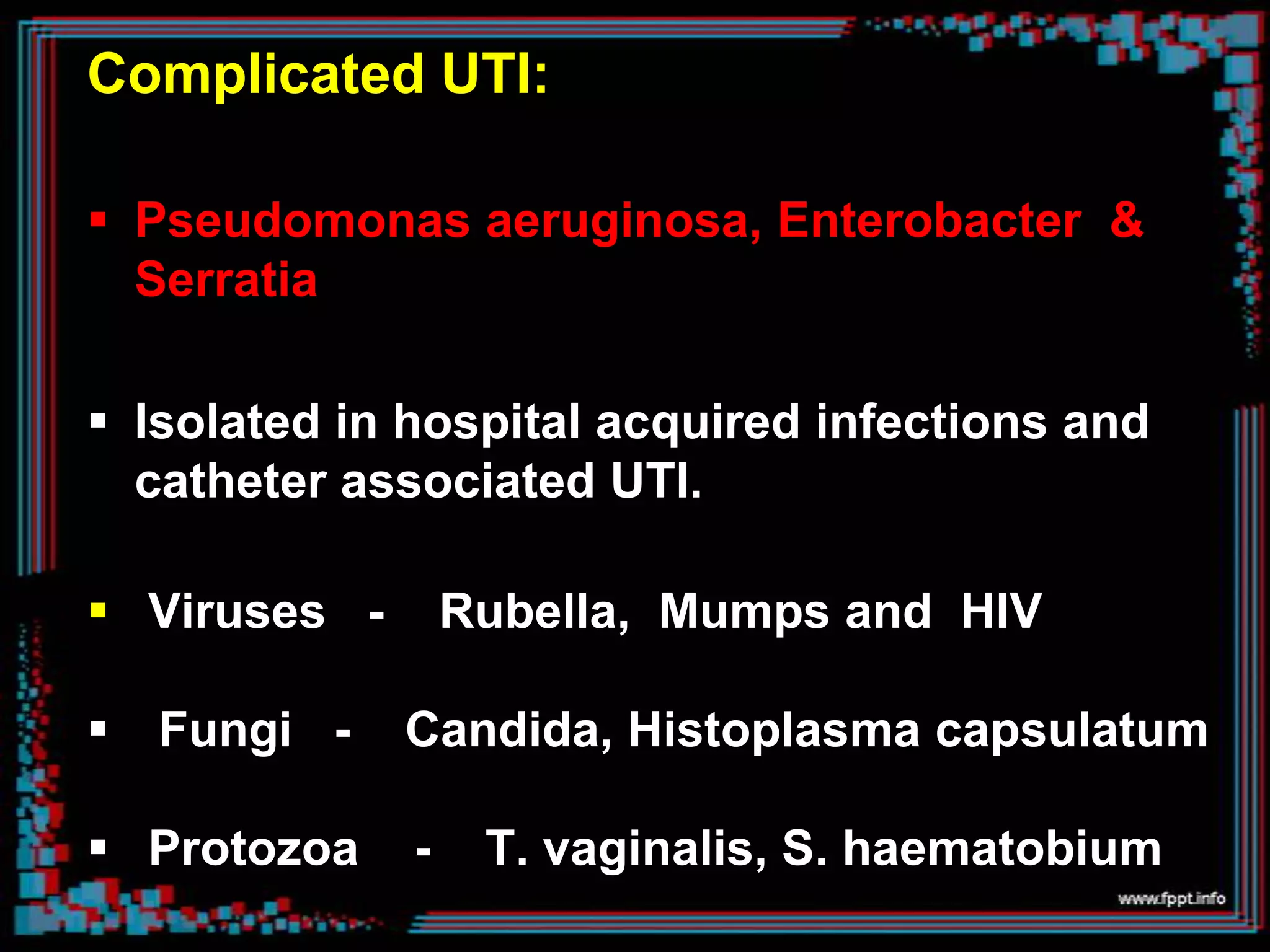 Urinary tract infections | PPTX
