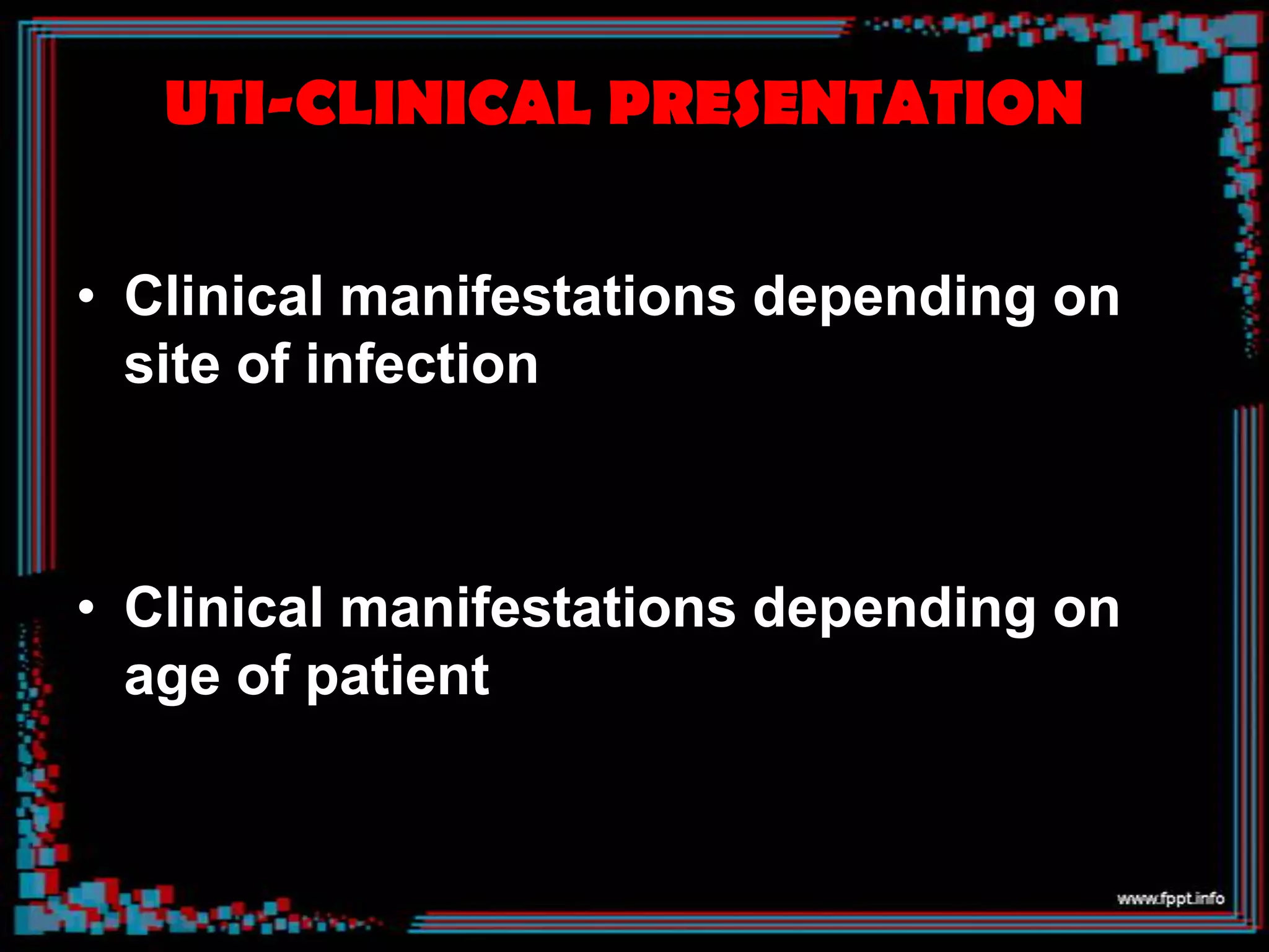 Urinary tract infections | PPTX