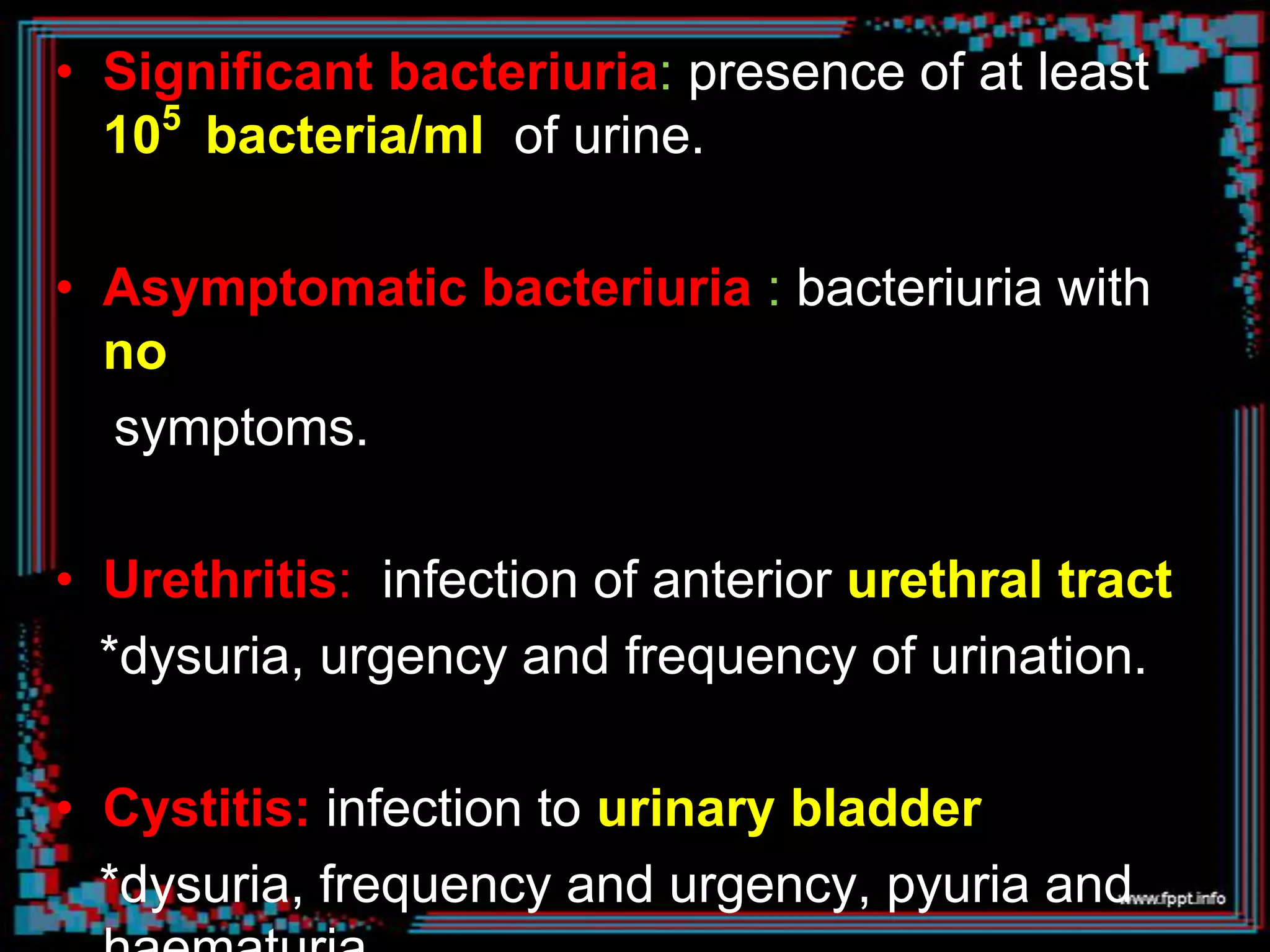 Urinary tract infections | PPTX | Infectious Diseases | Diseases and ...