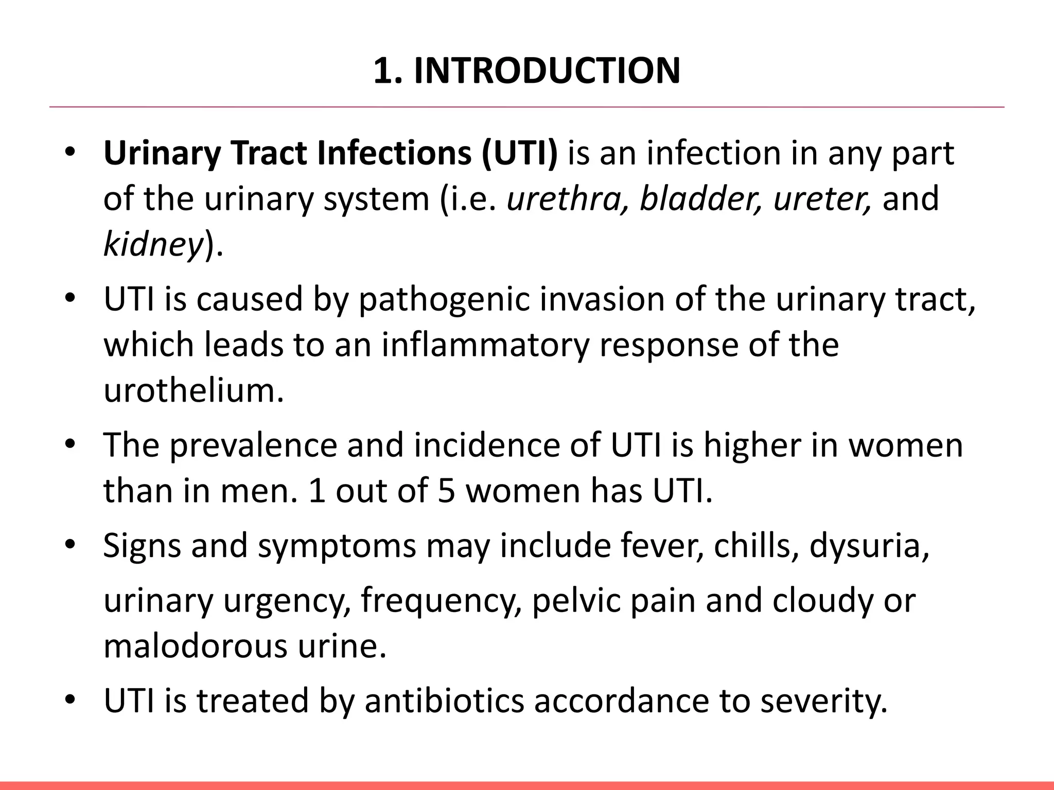 Urinary Tract Infections | PPTX | Infectious Diseases | Diseases and ...