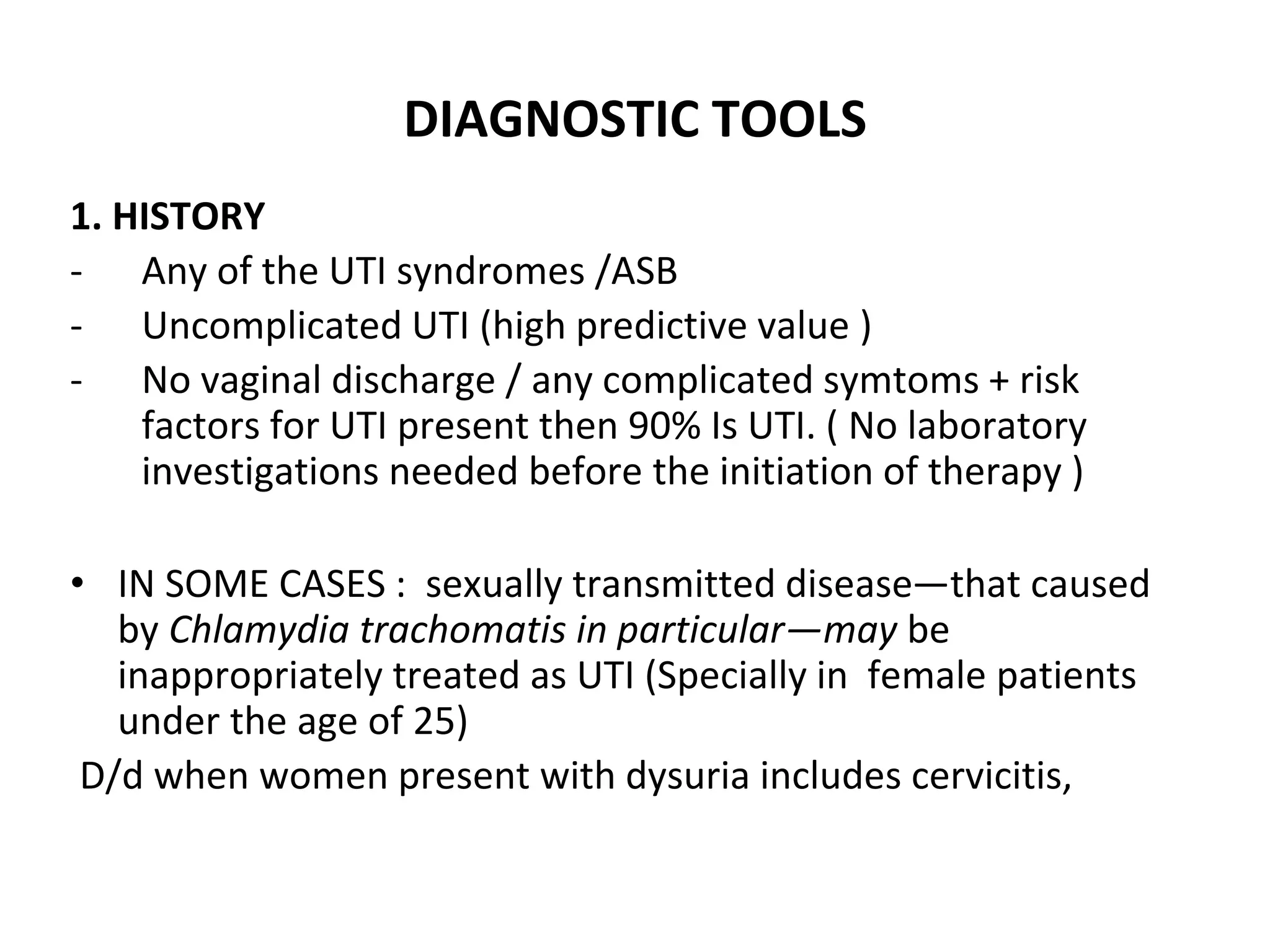 URINARY TRACT INFECTIONS in adult patients | PPTX